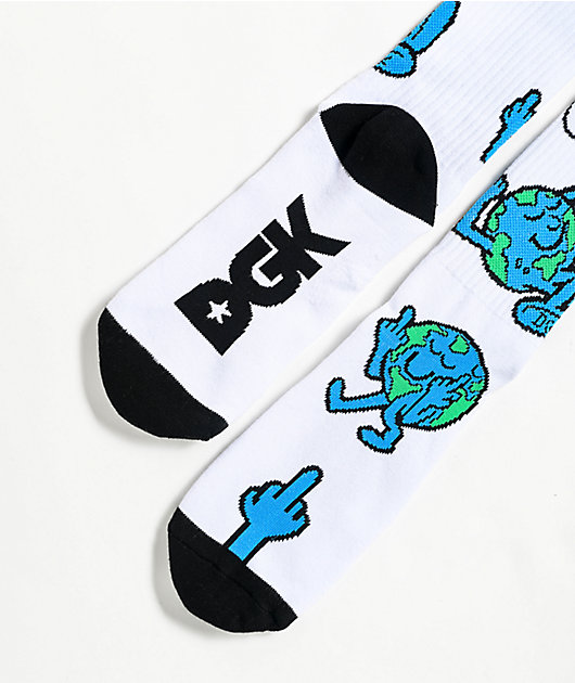 DGK Discord White Crew Socks | Zumiez