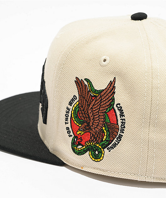 DGK Guerrero Cream & Black Snapback Hat | Zumiez