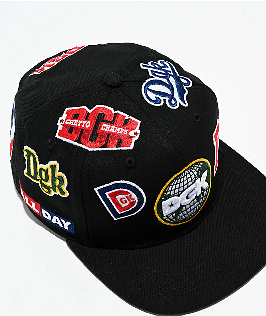 DGK League Black Snapback Hat | Zumiez