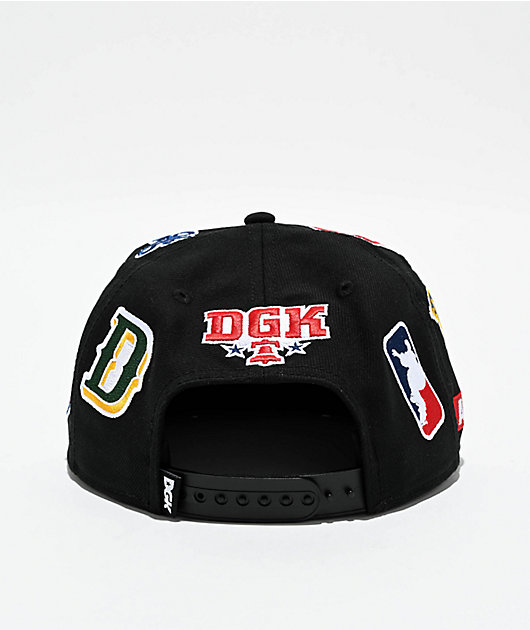 DGK League Black Snapback Hat | Zumiez