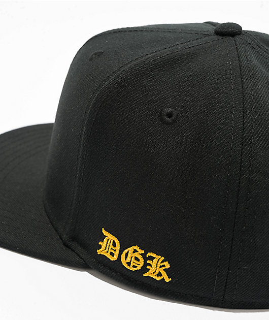 DGK Mercy Black Snapback Hat | Zumiez