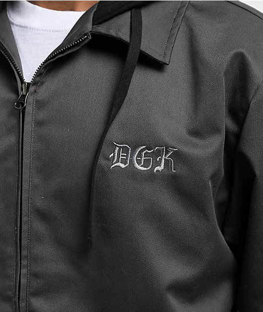 DGK Nuestra Charcoal Hooded Jacket | Zumiez
