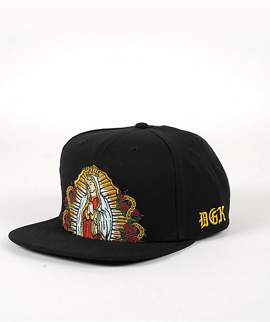 DGK Our Lady Black Snapback Hat | Zumiez