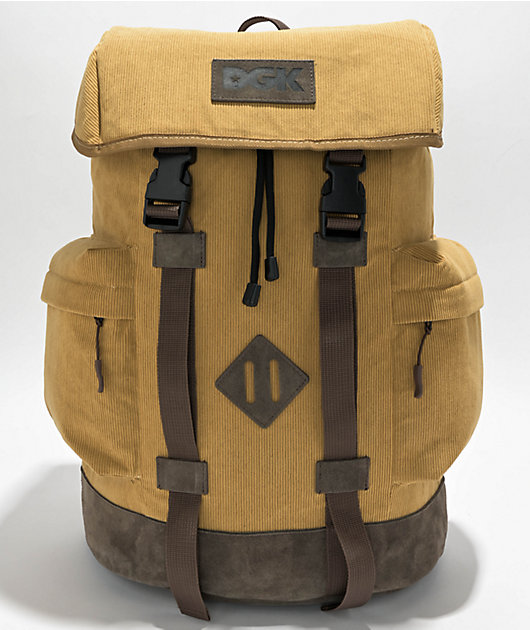 DGK Primo Tan Corduroy Backpack | Zumiez