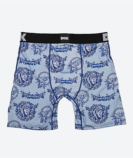DGK Rollin' Low Blue Boxer Briefs | Zumiez