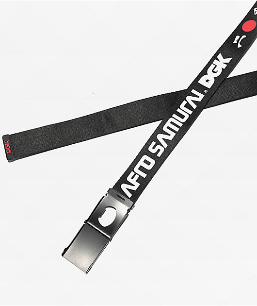 DGK x Afro Samurai Black Web Belt | Zumiez