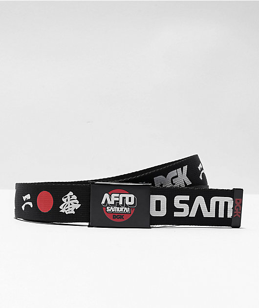 DGK x Afro Samurai Black Web Belt | Zumiez