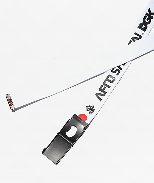 DGK x Afro Samurai White Web Belt | Zumiez