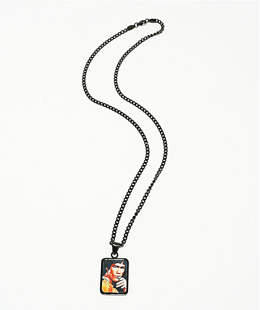 DGK x Bruce Lee Dragon Lenticular 22" Black Chain Necklace | Zumiez