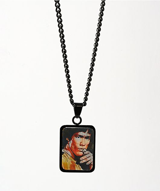 DGK x Bruce Lee Dragon Lenticular 22" Black Chain Necklace | Zumiez