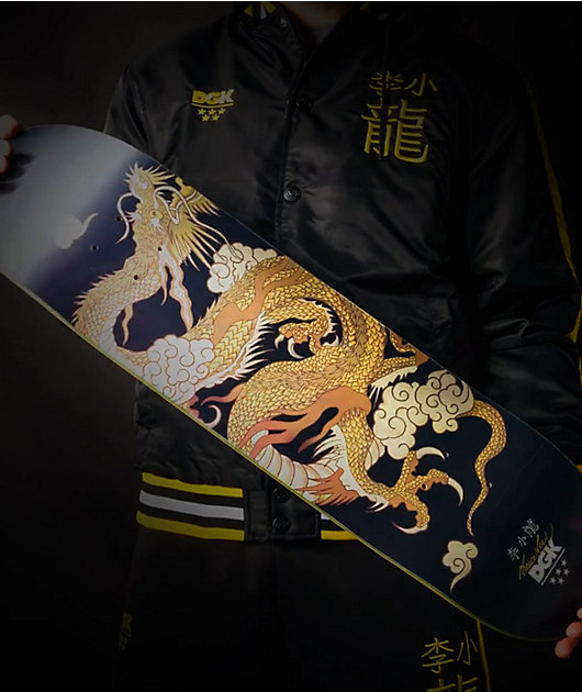 DGK x Bruce Lee Lenticular Golden Dragon 8" Skateboard Deck | Zumiez