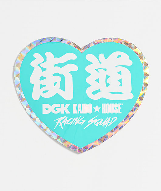 DGK x Kaido House Glitter Heart Sticker | Zumiez