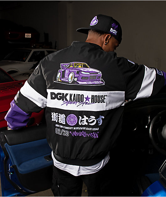 DGK x Kaido House Roulette Racer Black Racing Jacket | Zumiez