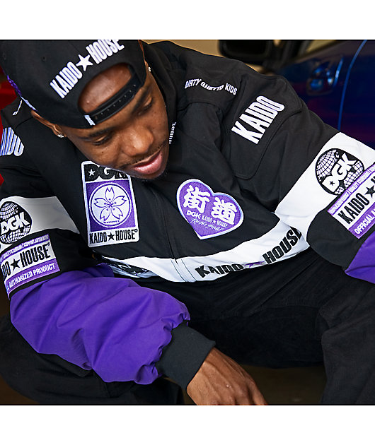 DGK x Kaido House Roulette Racer Black Racing Jacket | Zumiez