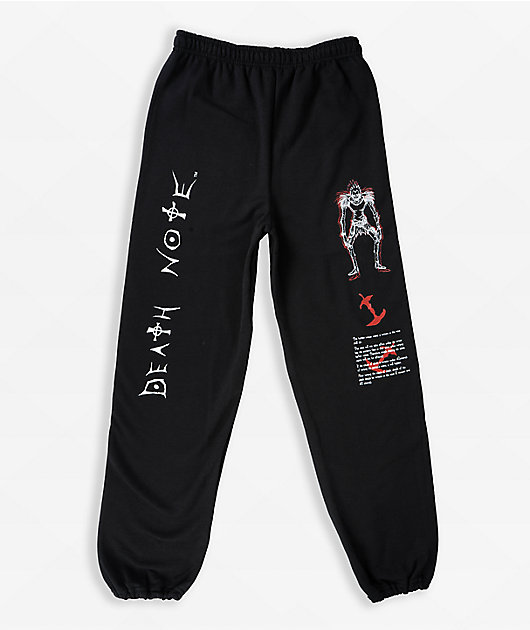 Death Note Black Sweatpants | Zumiez