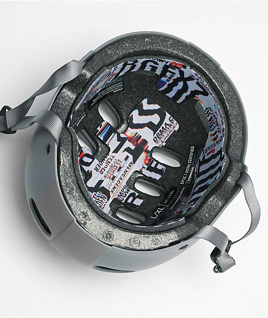 Destroyer DH-1 Certified Grey Skateboard Helmet