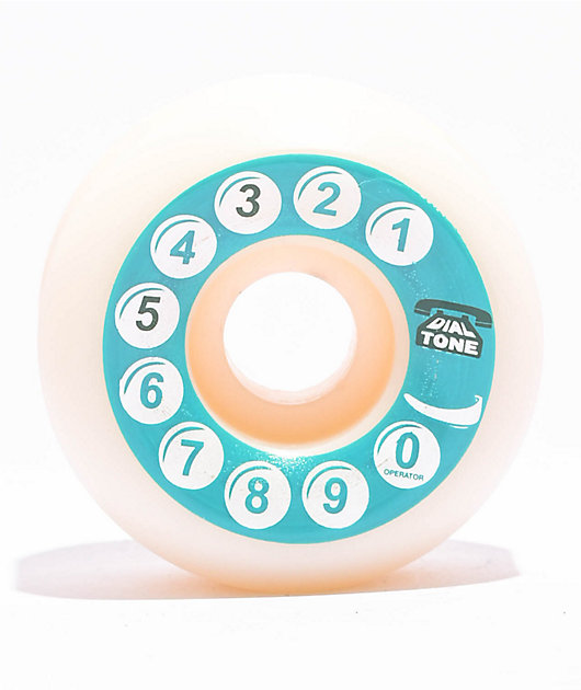 Dial Tone OG Rotary 53mm 101a White Skateboard Wheels | Zumiez