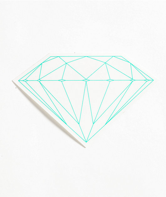 Diamonds Supply Co. Diamond Teal Sticker | Zumiez