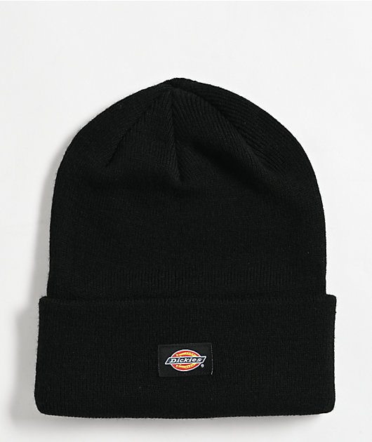 Dickies Classic Cuffed Knit Black Beanie | Zumiez
