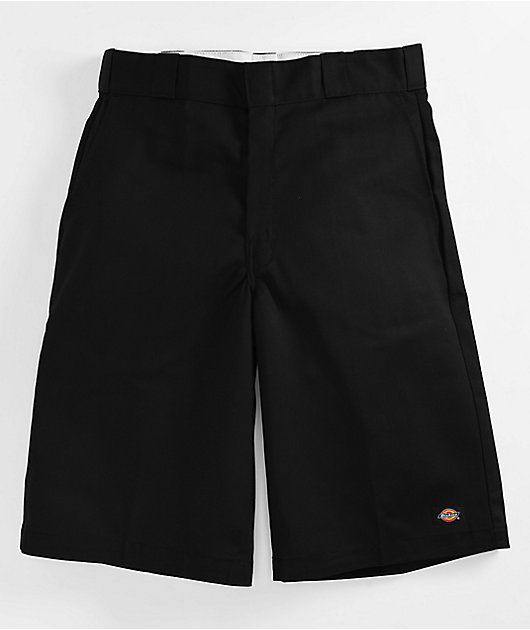 Dickies Flat Front Black Loose Fit Work Shorts | Zumiez
