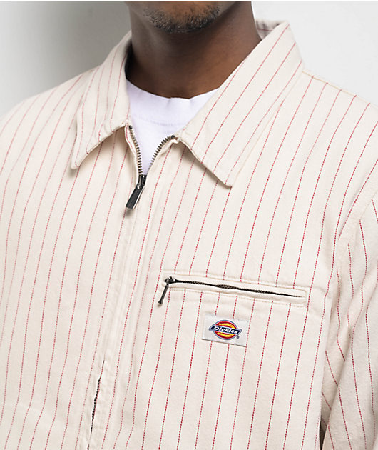 Dickies Service Cream & Red Work Jacket | Zumiez