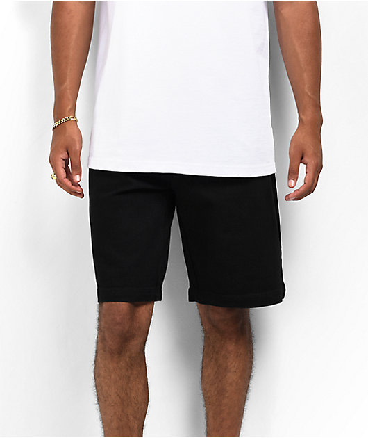Dickies Wingville Black Denim Loose Fit Skate Shorts | Zumiez