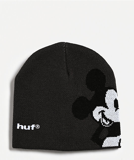 Disney x HUF Mickey Mouse Charcoal Skully Beanie | Zumiez