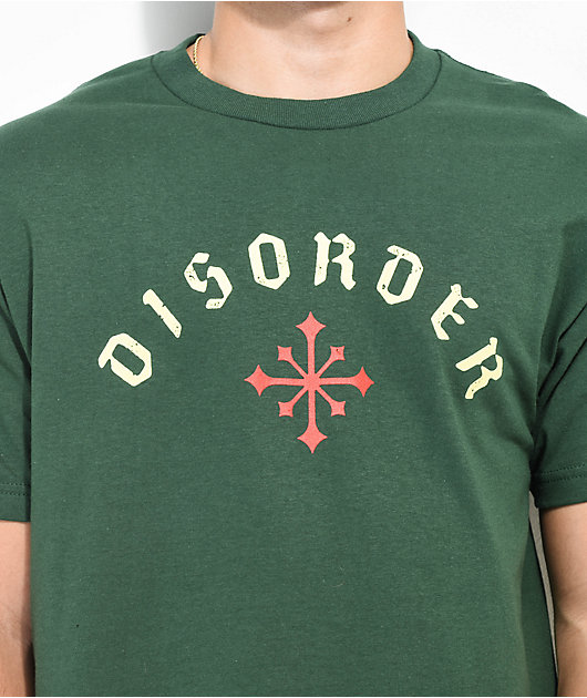 Disorder Arch Logo Olive T-Shirt | Zumiez