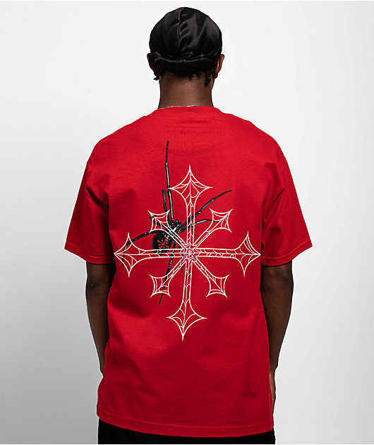 Disorder Webbed Red T-Shirt | Zumiez
