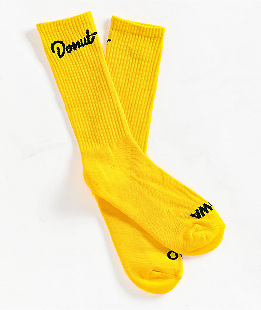 Donut Yellow Crew Socks | Zumiez