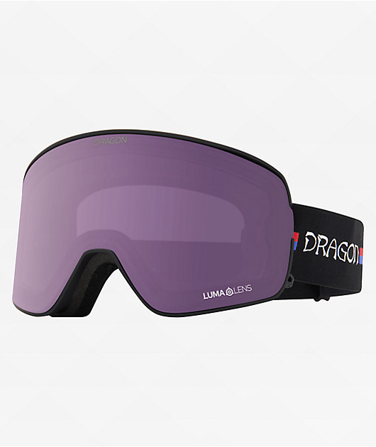 Dragon NFX2 Blake Paul Lumalens Dark Smoke & Violet Snowboard Goggles ...