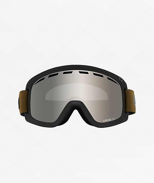 Dragon Old Skool D1 OTG Forest Green & Silver Ion Snowboard Goggles ...