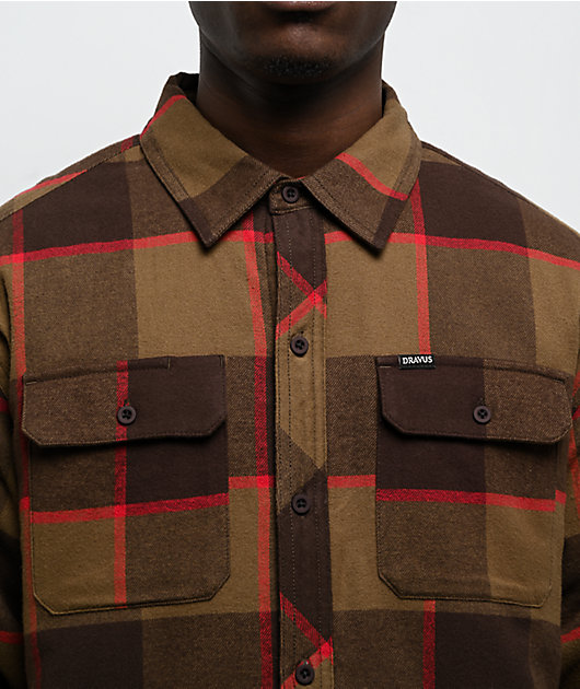 Dravus Brown Sherpa Flannel Jacket | Zumiez