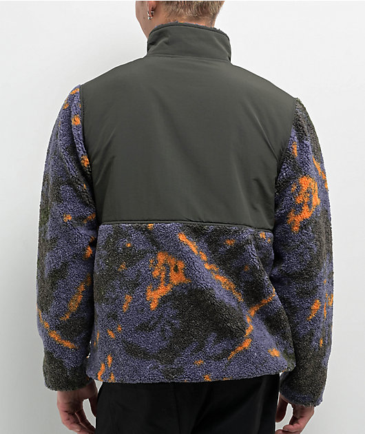 Dravus Condor Blue and Grey Sherpa Tech Fleece | Zumiez