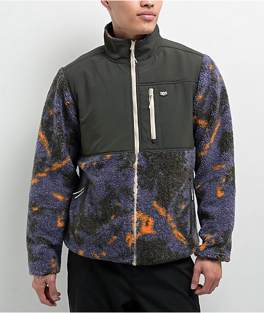 Dravus Condor Blue and Grey Sherpa Tech Fleece | Zumiez