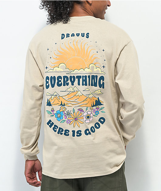 Dravus Everything Good Natural Long Sleeve T-Shirt | Zumiez