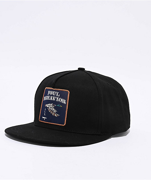 Dravus Foul Behavior Black Snapback Hat | Zumiez