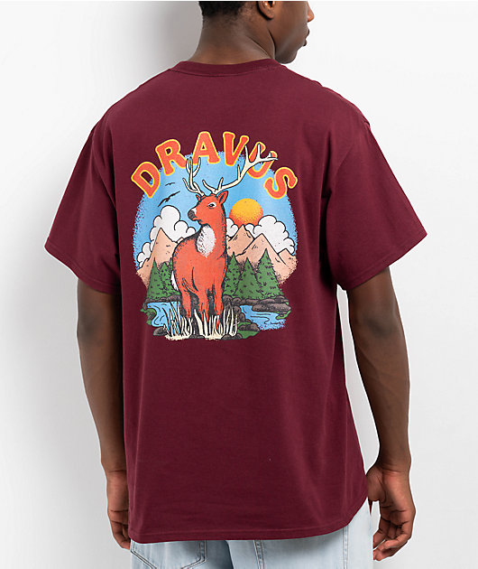 Dravus Get Bucked Maroon T-Shirt | Zumiez