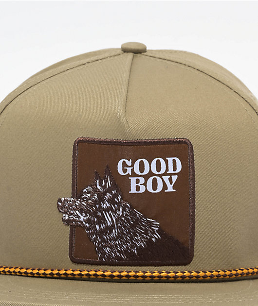 Dravus Good Boy High Profile Beige Snapback Hat | Zumiez
