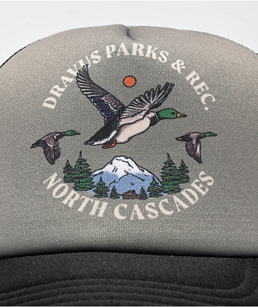 Dravus Mallard Green & Black Trucker Hat | Zumiez