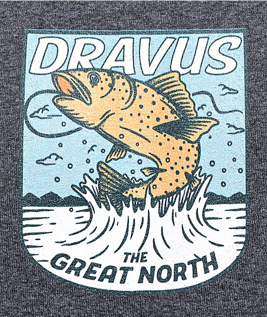 Dravus The Great North Grey T-Shirt | Zumiez