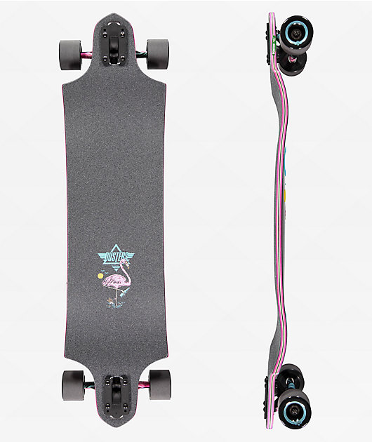 Duster Chill Flamingo 38" Drop Through Longboard Complete | Zumiez