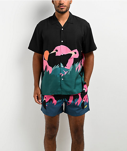 Duvin Mingo Design Short Sleeve Button Up Shirt | Zumiez