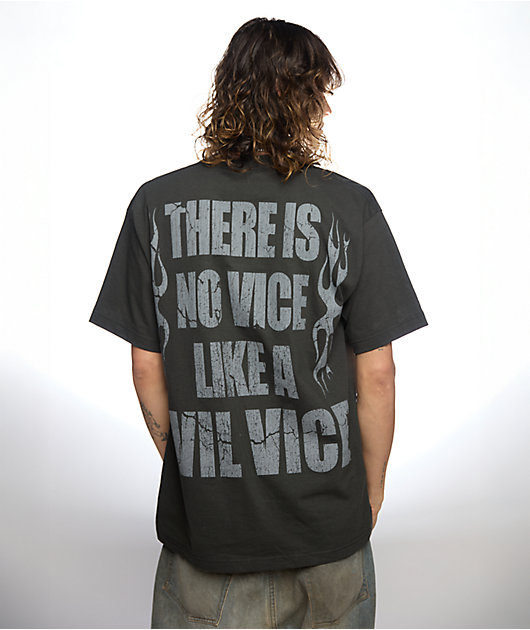 EVIL VICE No Vice Asphalt T-Shirt | Zumiez
