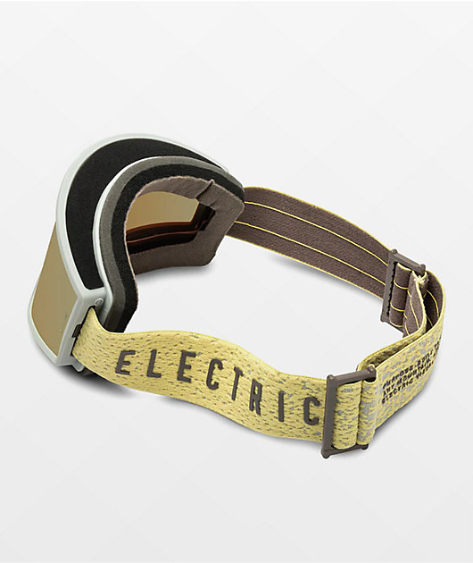 Electric Kleveland Canna Speckle & Gold Chrome Snowboard Goggles | Zumiez