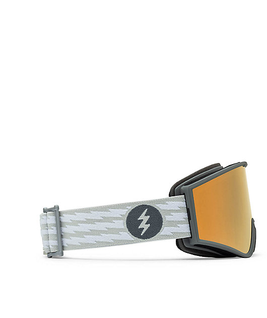 Electric Kleveland EK1 Volt Sand & Gold Chrome Snowboard Goggles | Zumiez
