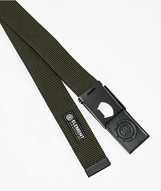 Element Beyond Army Green Web Belt | Zumiez