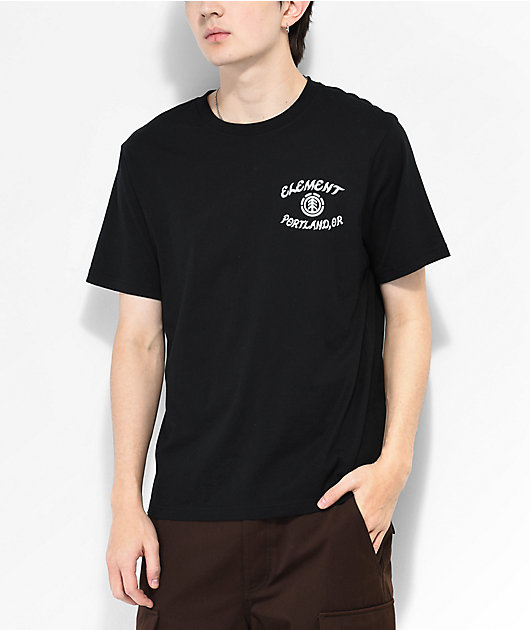 Element Rain Black T-Shirt | Zumiez