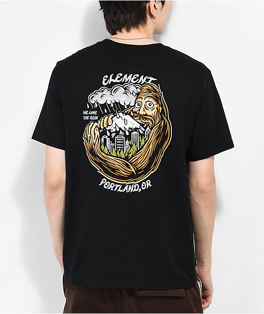 Element Rain Black T-Shirt | Zumiez