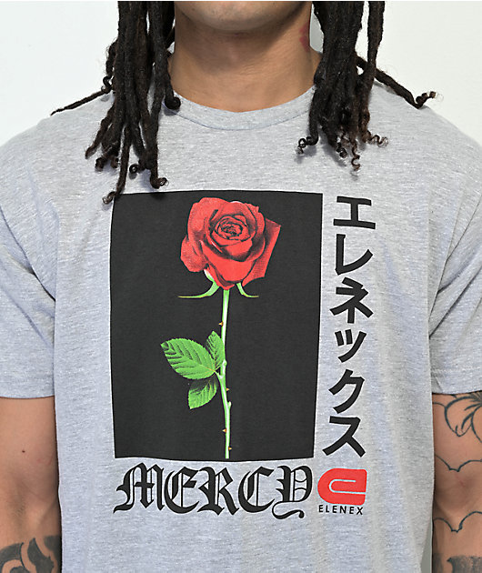 Elenex Mercy Rose Grey T-Shirt | Zumiez